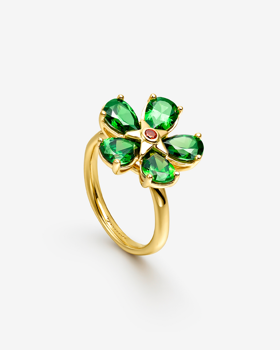 Anillo Daisy Verde – Specciale Jewelry